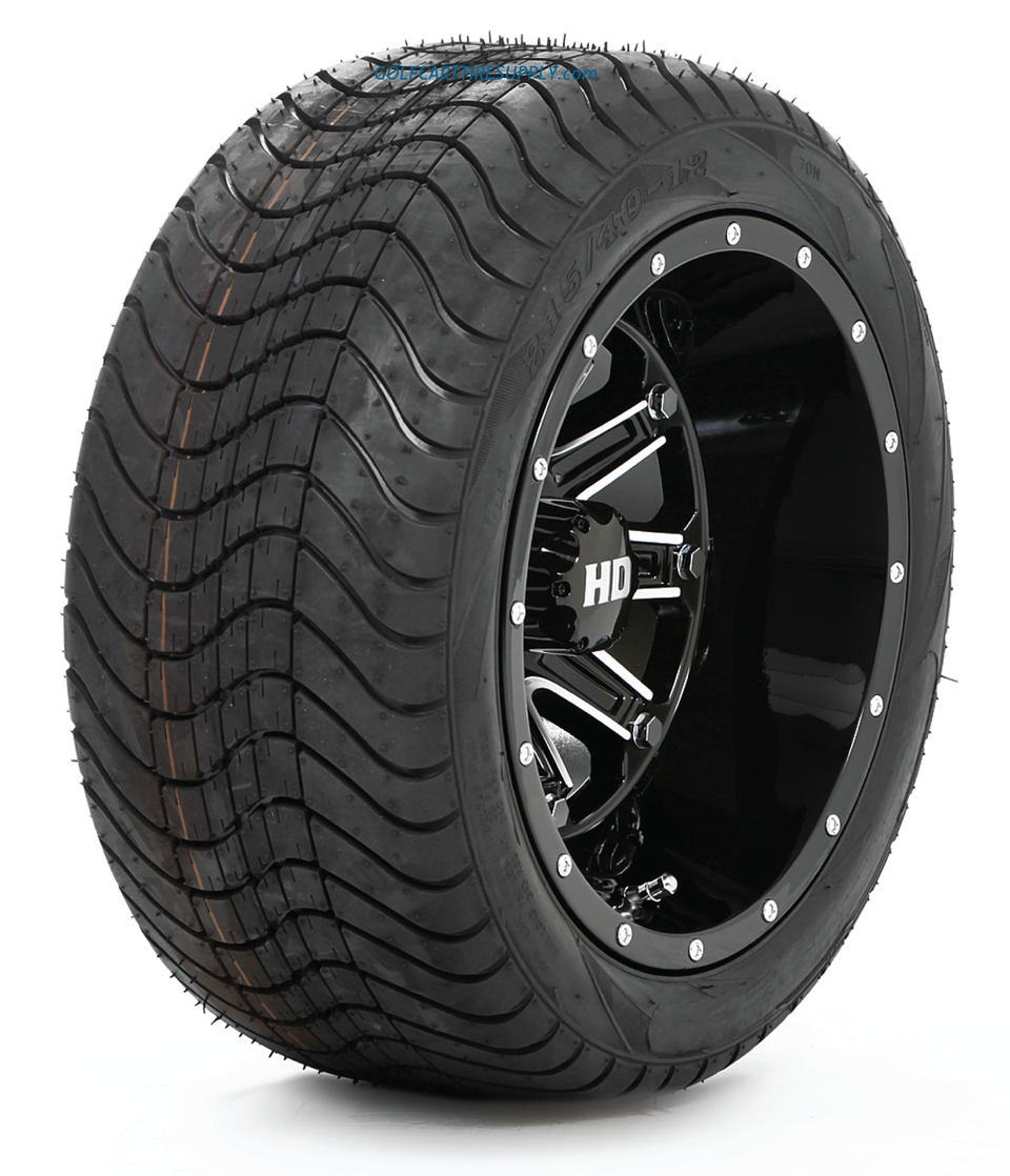 12 inch Golf Cart Wheels and Tires Combos for Non Lifted Golf Carts ...