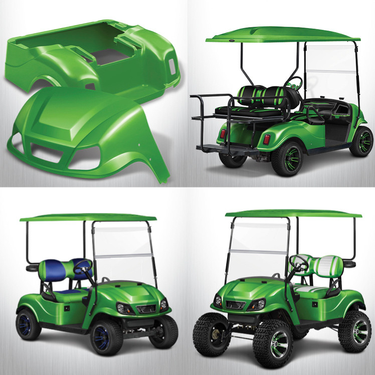 EZGO TXT TITAN Off Road Golf Cart Body Kit in BLACK, ORANGE, YELLOW ...