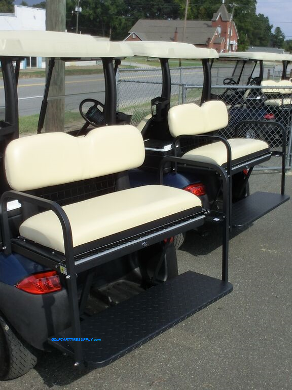 WHITE Club Car Precedent Rear Seat Kit with Cargo Bed & Grab Bar | Golf ...