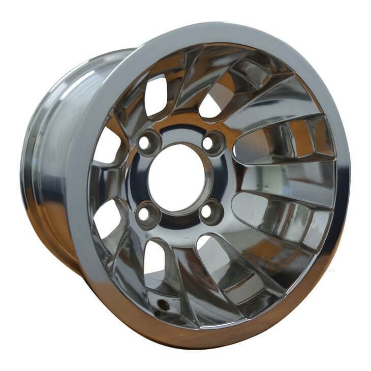 10" SILVER BULLET Golf Cart Wheels and Wanda Low Profile DOT Golf Cart ...