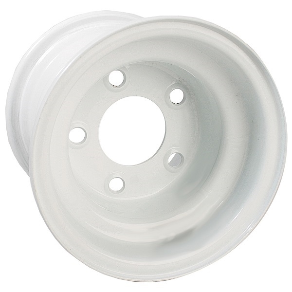 8" White Steel 5-Lug Golf Cart Wheels | Golf Cart Tire Supply