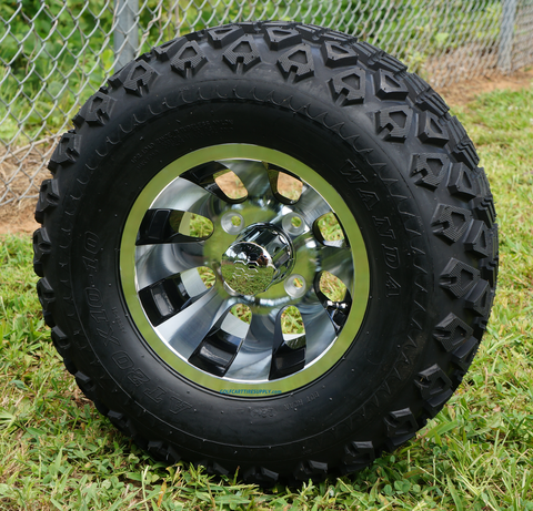REVOLVER 10" Golf Cart Wheels and 20x10-10" DOT All Terrain Golf Cart ...