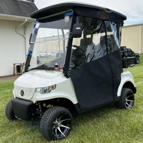 EPIC E20 Golf Cart Track Style Enclosure (BLACK, Sunbrella Material) | GCTS