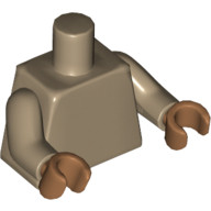 Lego Torso Plain Dark Tan - Brick Republic