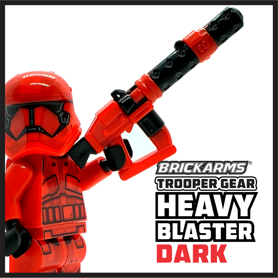 BrickArms Trooper Gear DARK Heavy Blaster - Brick Republic