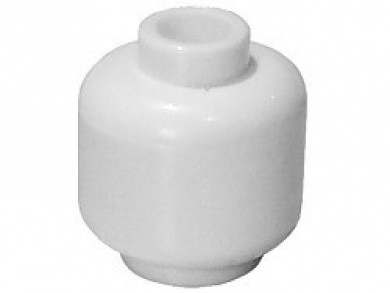 LEGO White Minifigure Head - Brick Republic