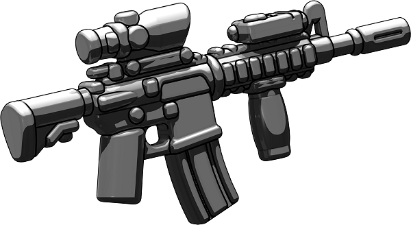 BrickArms M4 ARMY ACOG with PEQ Box - Brick Republic