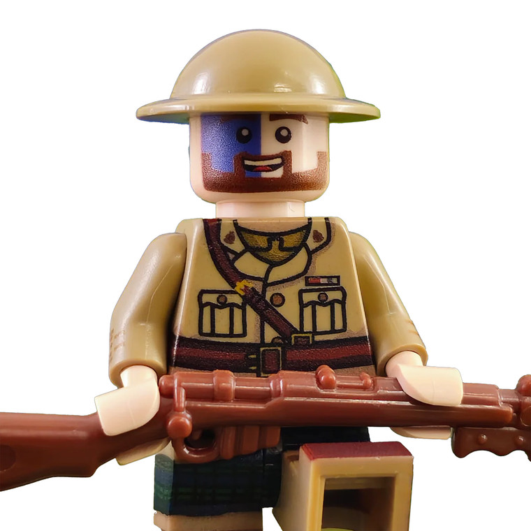 Scots Plastic Custom LEGO Minifigure - Scot British Rifleman – WW1 ...