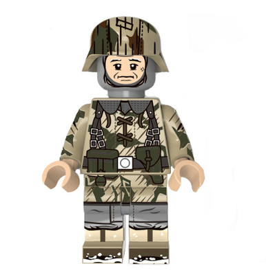 Custom Minifigure - WW2 German Camo Soldier - Brick Republic