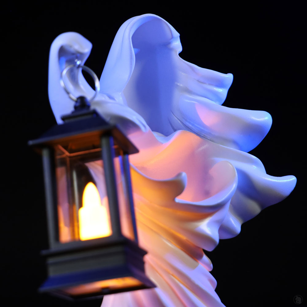 Light Up Lantern Ghost Statue