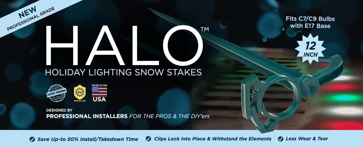 Professional Grade Lighting Clips and Stakes | Holiday Eaves Lighting ...