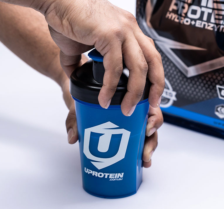 Protein Shaker 400mL Blue - Uprotein