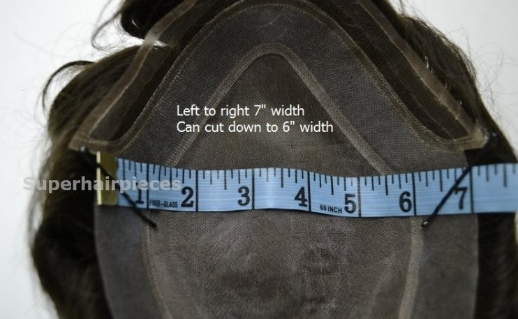 Natural Hairline Toupee (Hair Pieces) Monofilament Lace Top