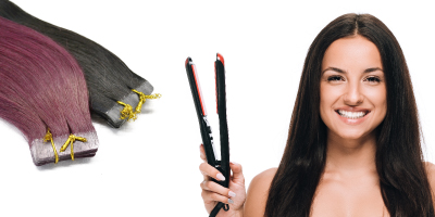 How to Use Heat Application for Tape-in Hair Extensions ...