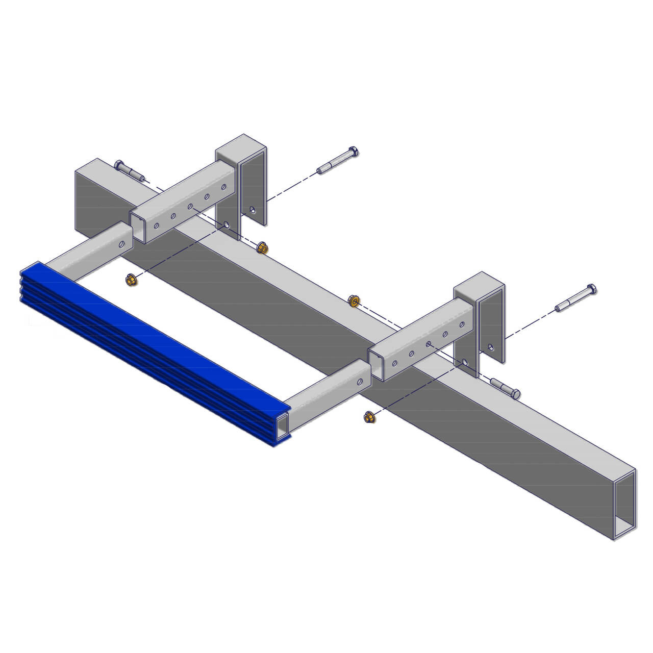 ShoreMaster Lift Adjustable Motor Stop- Straight Rack
