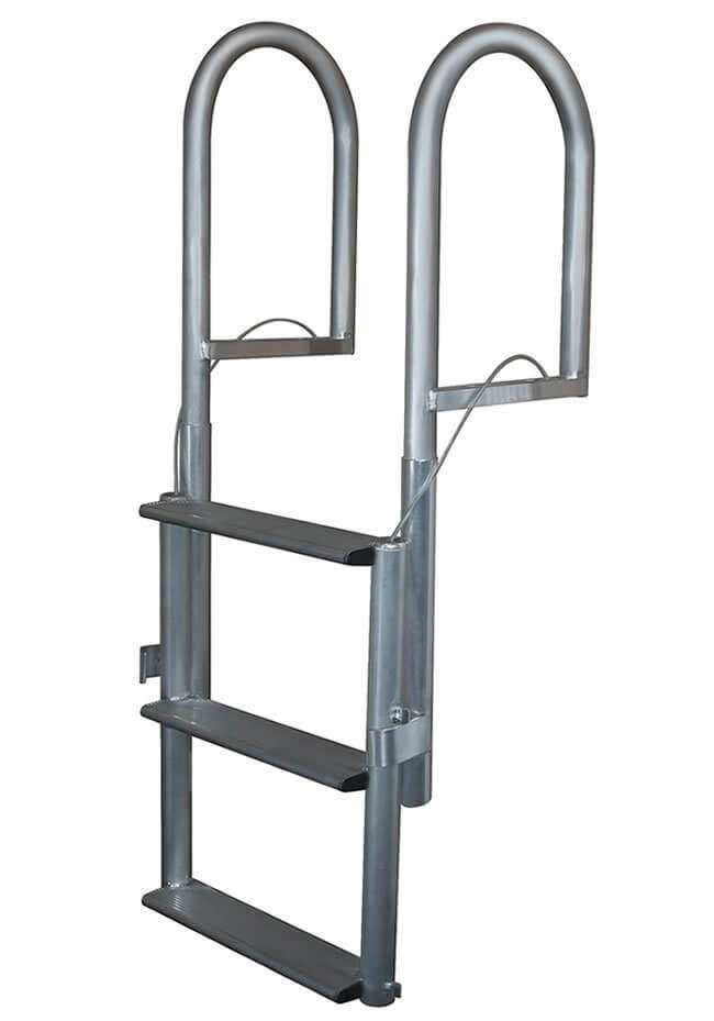 Dock Ladders Dock Ladder 3 Step Fixed Aluminium Wide Step Welded