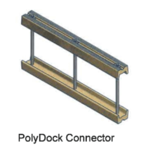 4' End Connector (ShorePort to front of PolyDock)