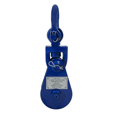 3 In. 2 Ton Swivel Shackle Snatch Block