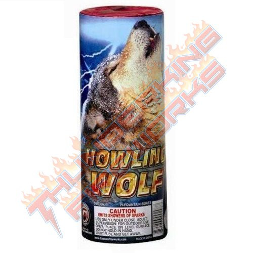 Howling Wolf Fountain - ThunderkingFireworks.com