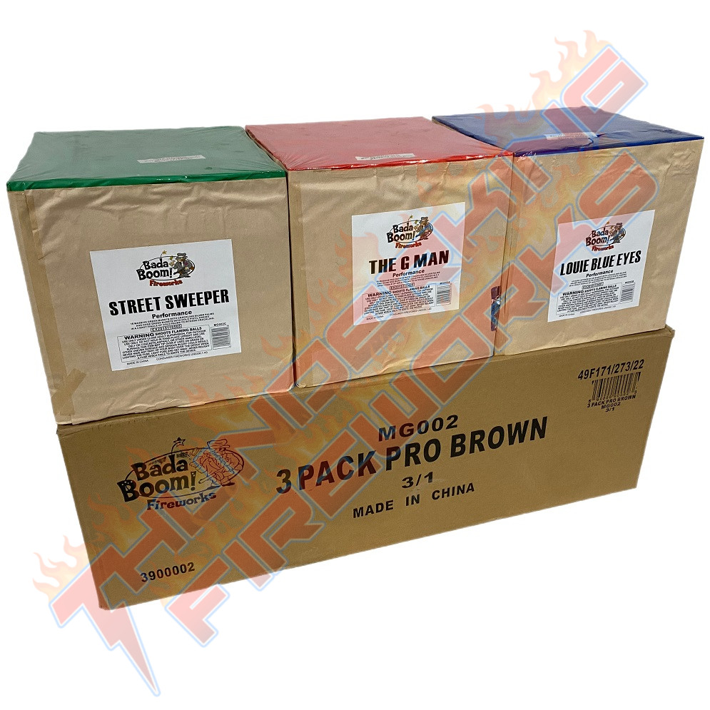 3 Pack Brown 500 Gram Assortment