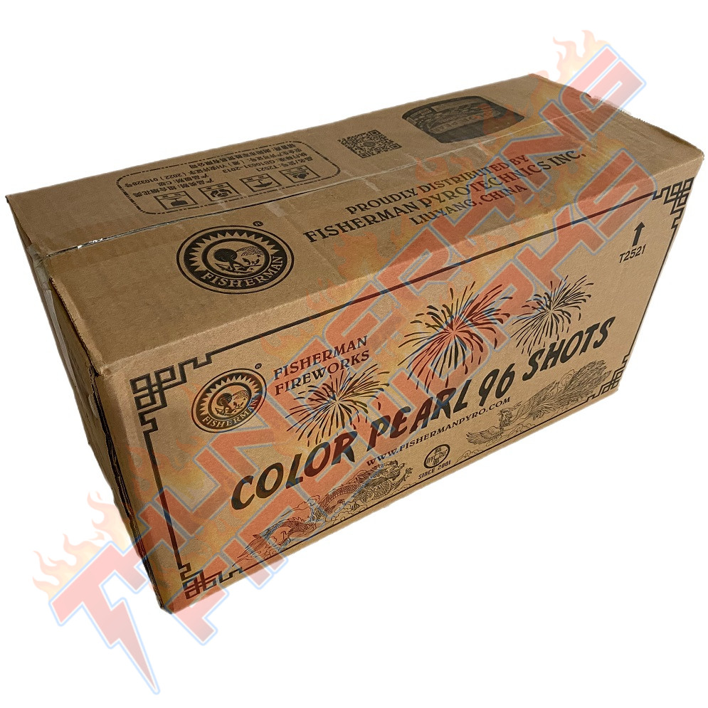 48 Shot Color Pearl Flower - ThunderkingFireworks.com