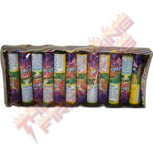 Tri Color Fountain 12/pk - ThunderkingFireworks.com