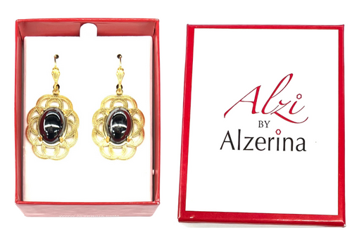 Magnolia Earrings By Alzerina Jewelry - Jet Hematite comes boxed ...