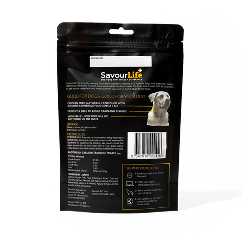 SavourLife Australian Salmon Training Treats for Dogs (150g)