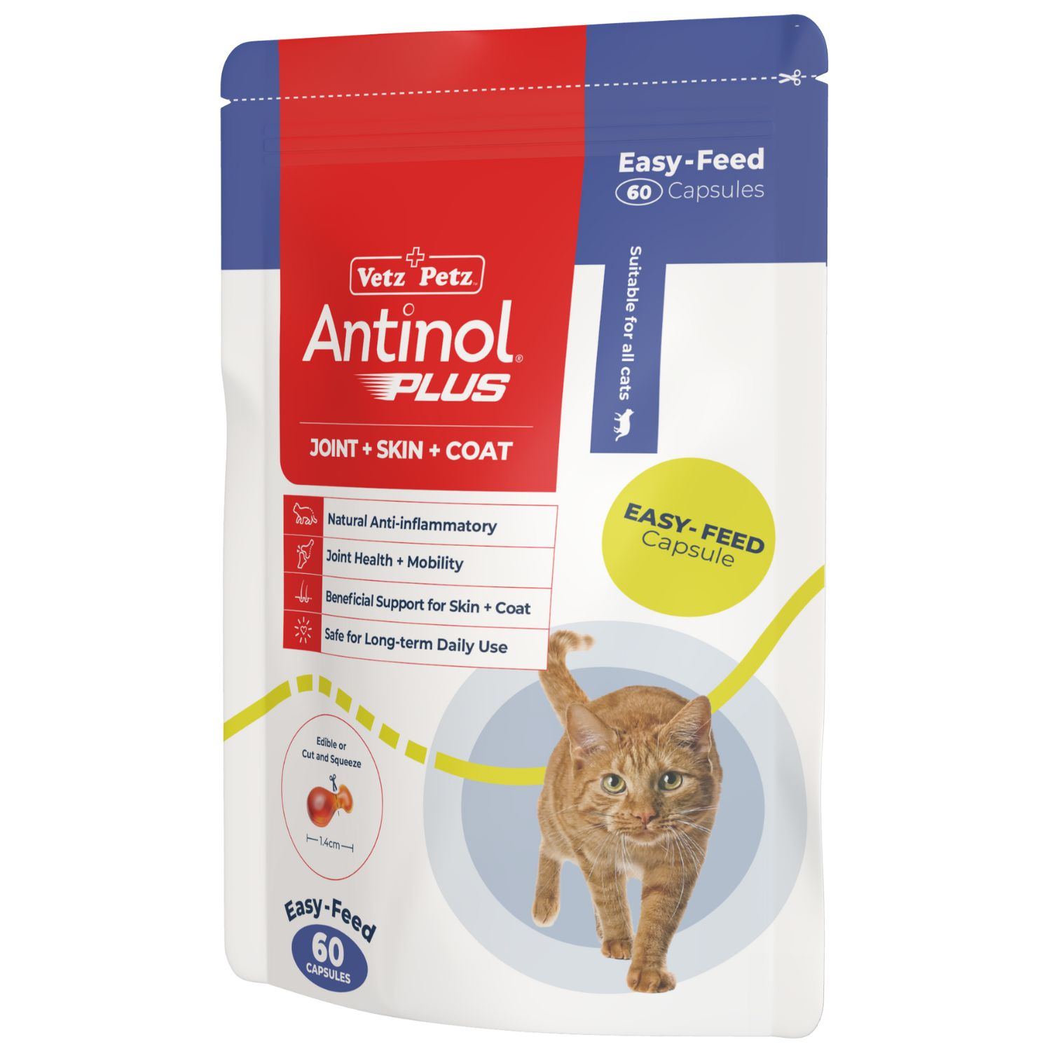 Antinol Plus Easy-Feed For Cats - 60 caps