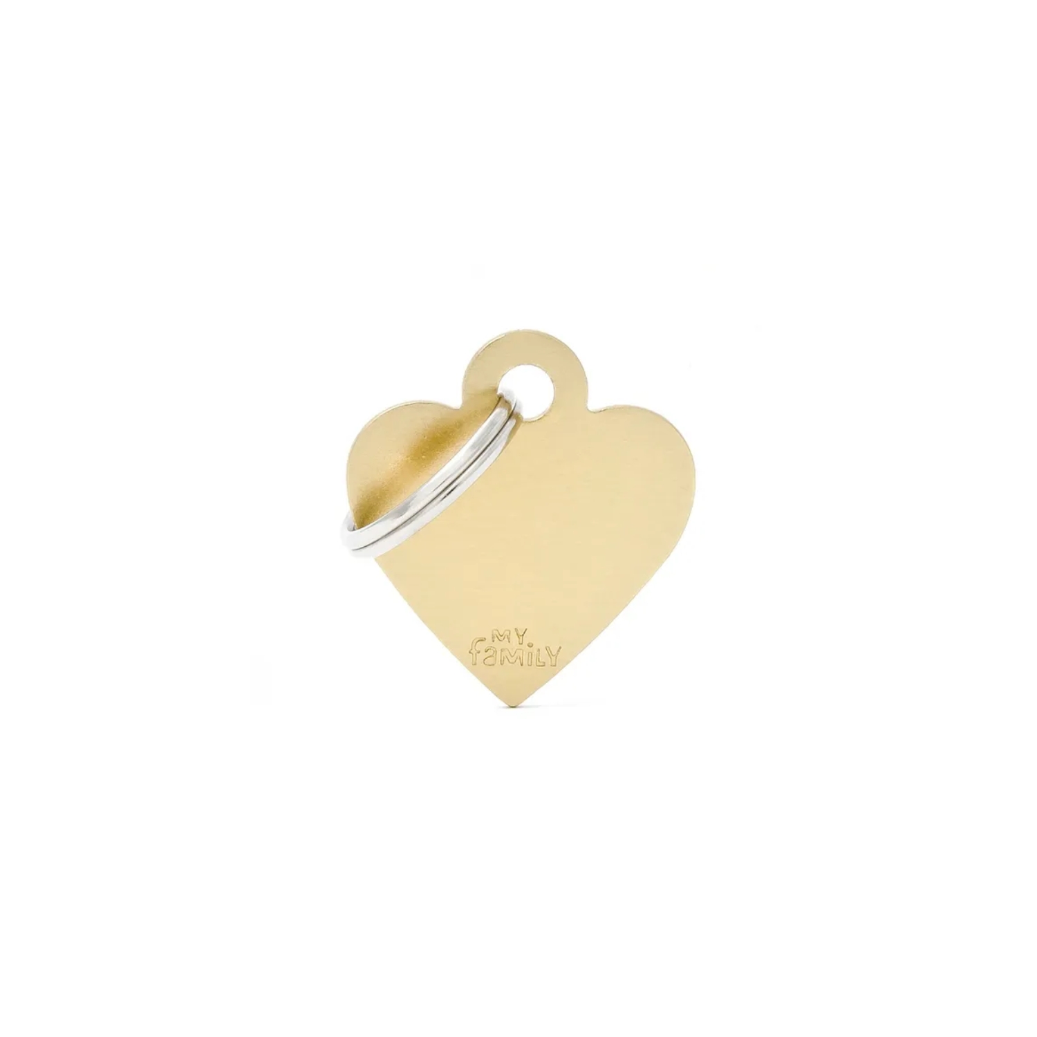My Family Basic Heart Pet Tag Gold