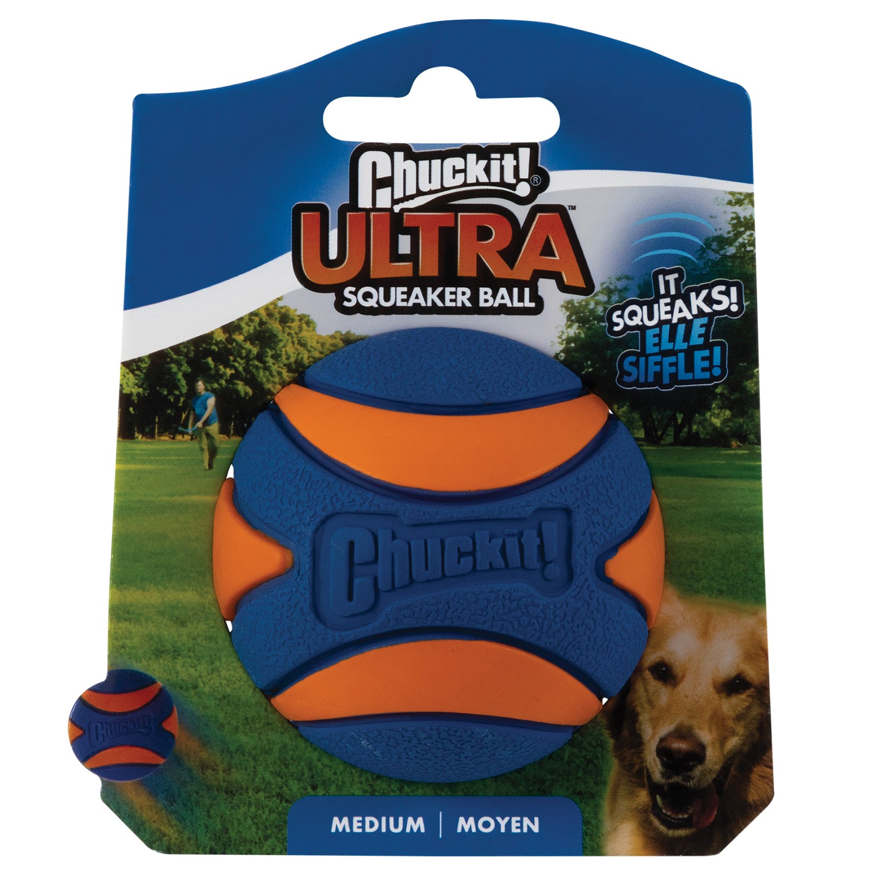 Chuckit! Ultra Squeaker Ball Toy for Dogs - Medium 6cm (1pack & 2pack ...
