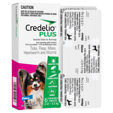 Credelio Plus Pink Small Dogs 2.8kg-5.5kg