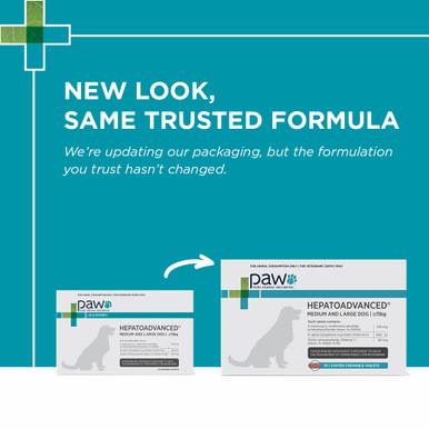 PAW Hepatoadvanced Medium & Large Dog >15kg (30 tablets)