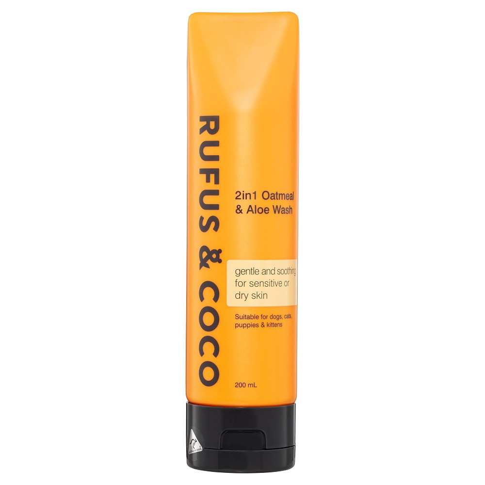 Rufus & Coco 2 in 1 Oatmeal & Aloe Wash Shampoo & Conditioner