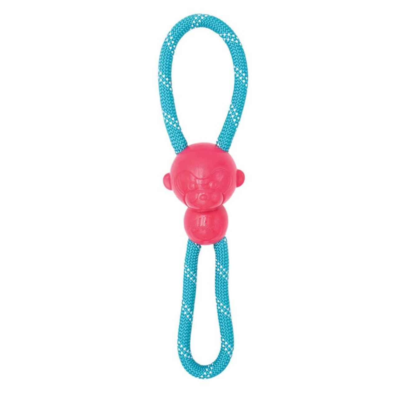 ZippyPaws RopeTugz Monkey Interactive Durable Rope Dog Toy - Pink