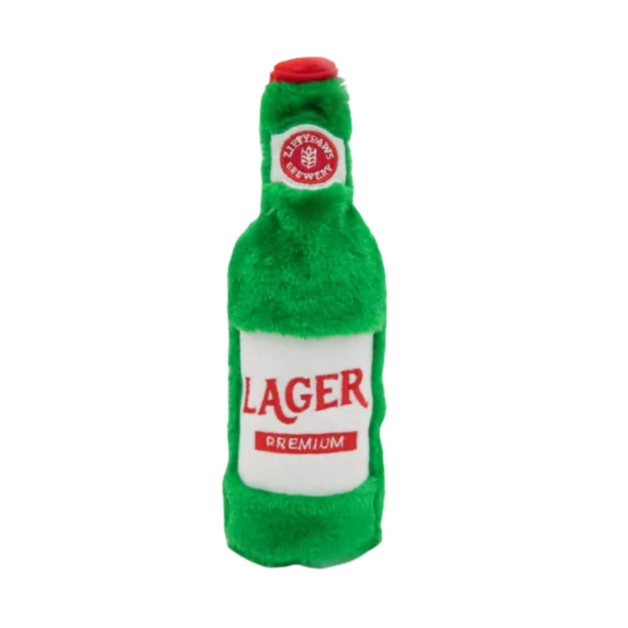 ZippyPaws Happy Hour Crusherz Lager Beer Dog Toy