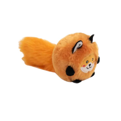 ZippyPaws Bushy Throw Fox Plush Dog Toy
