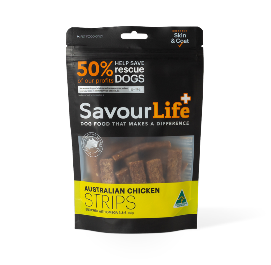 SavourLife Australian Chicken Strips Dog Treats (165g)