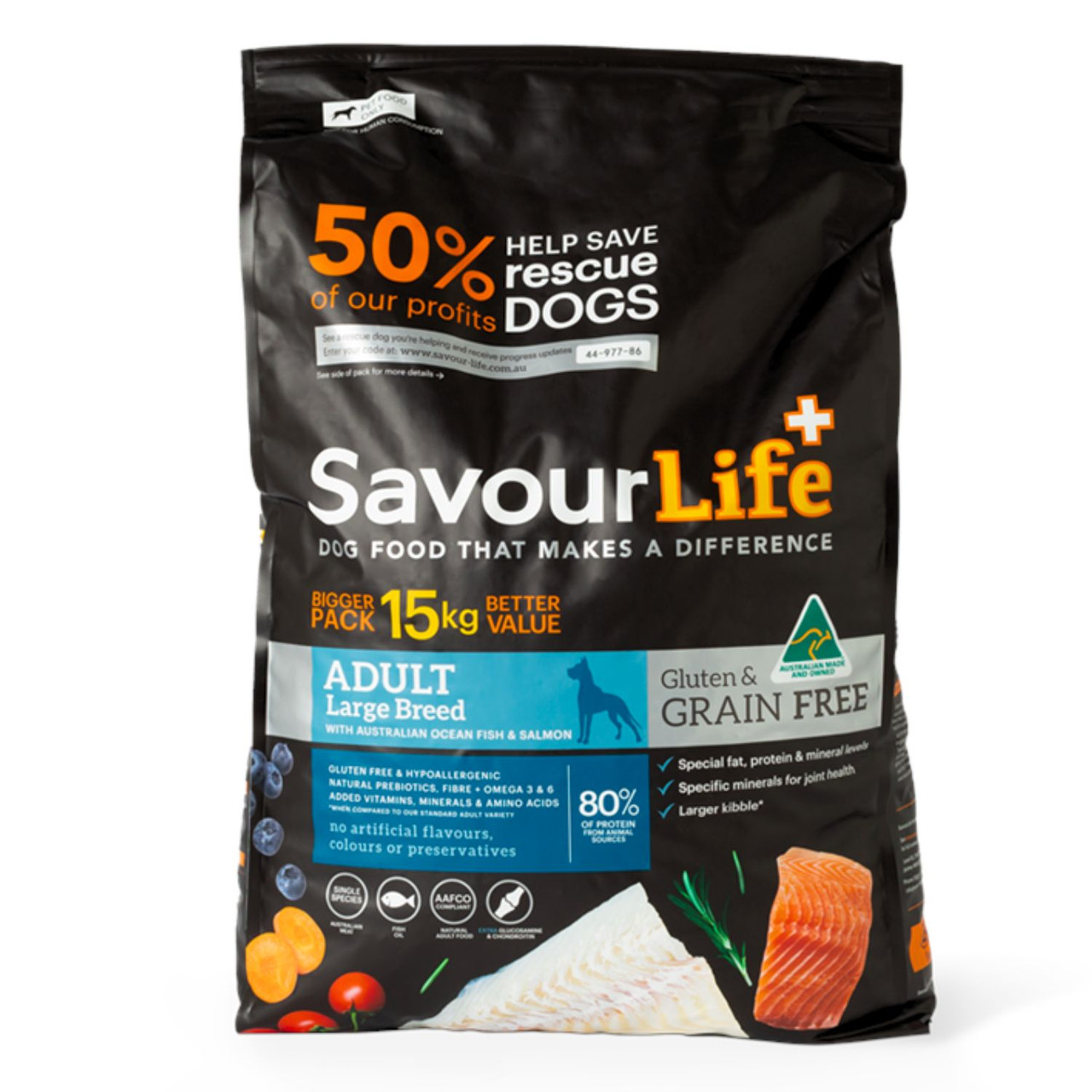 SavourLife Grain Free Adult Large Adult Ocean & Salmon Dry Dog Food