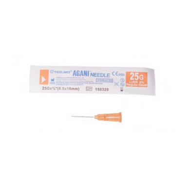 Terumo Agani Hypodermic Needles 25G 5/8 Inch (100 needles)