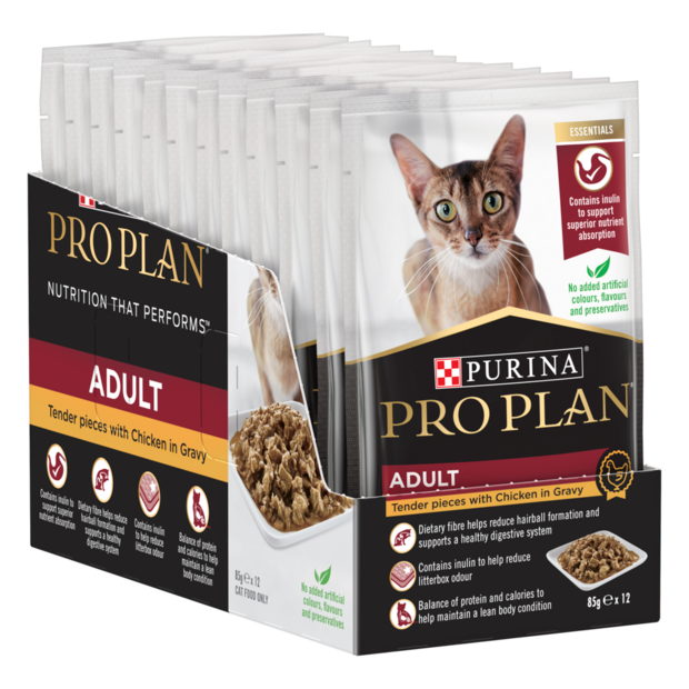 Pro Plan Adult Tender Pieces with Chicken in Gravy Wet Cat Food