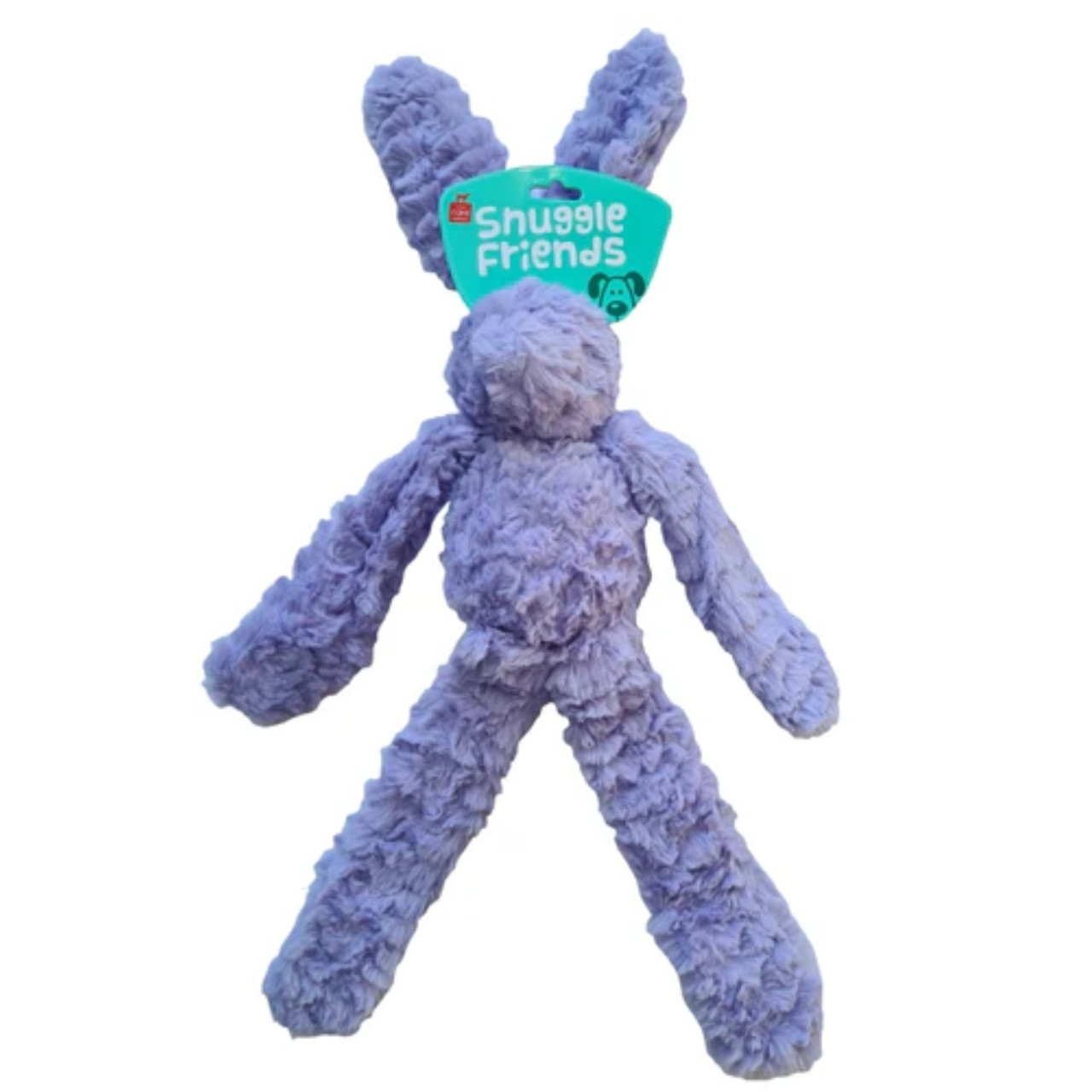 Snuggle Friends Purple Rabbit Plush Dog Toy