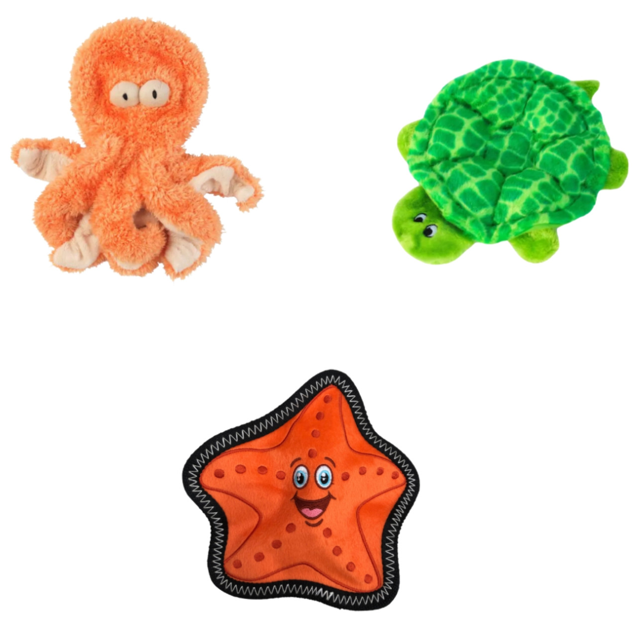 Tidepool Trio Dog Toy Bundle