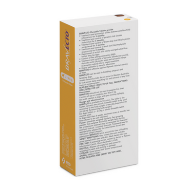 Bravecto 3 Month Chews Yellow 2-4.5kg Very Small Dog