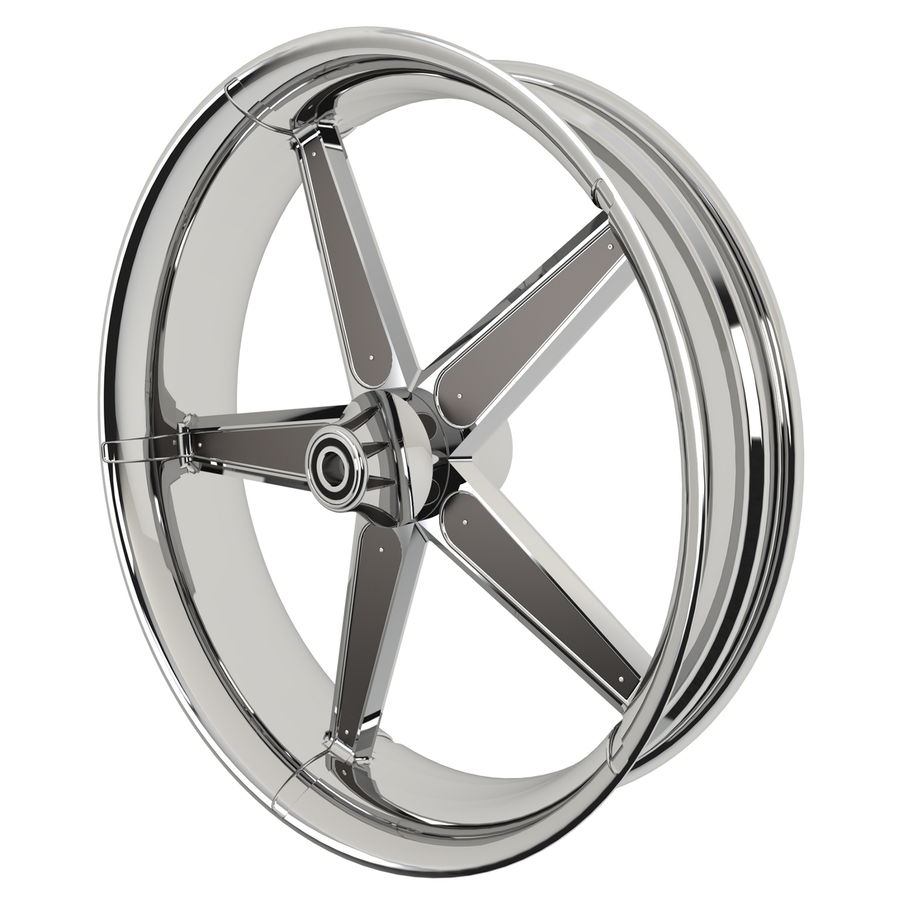 26 Inch GT1 Chrome Harley Wheel - SMT Wheels