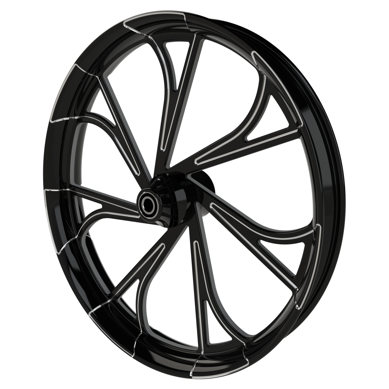 Blade Runner Harley V-Rod Black Double Cut Wheels - SMT Wheels
