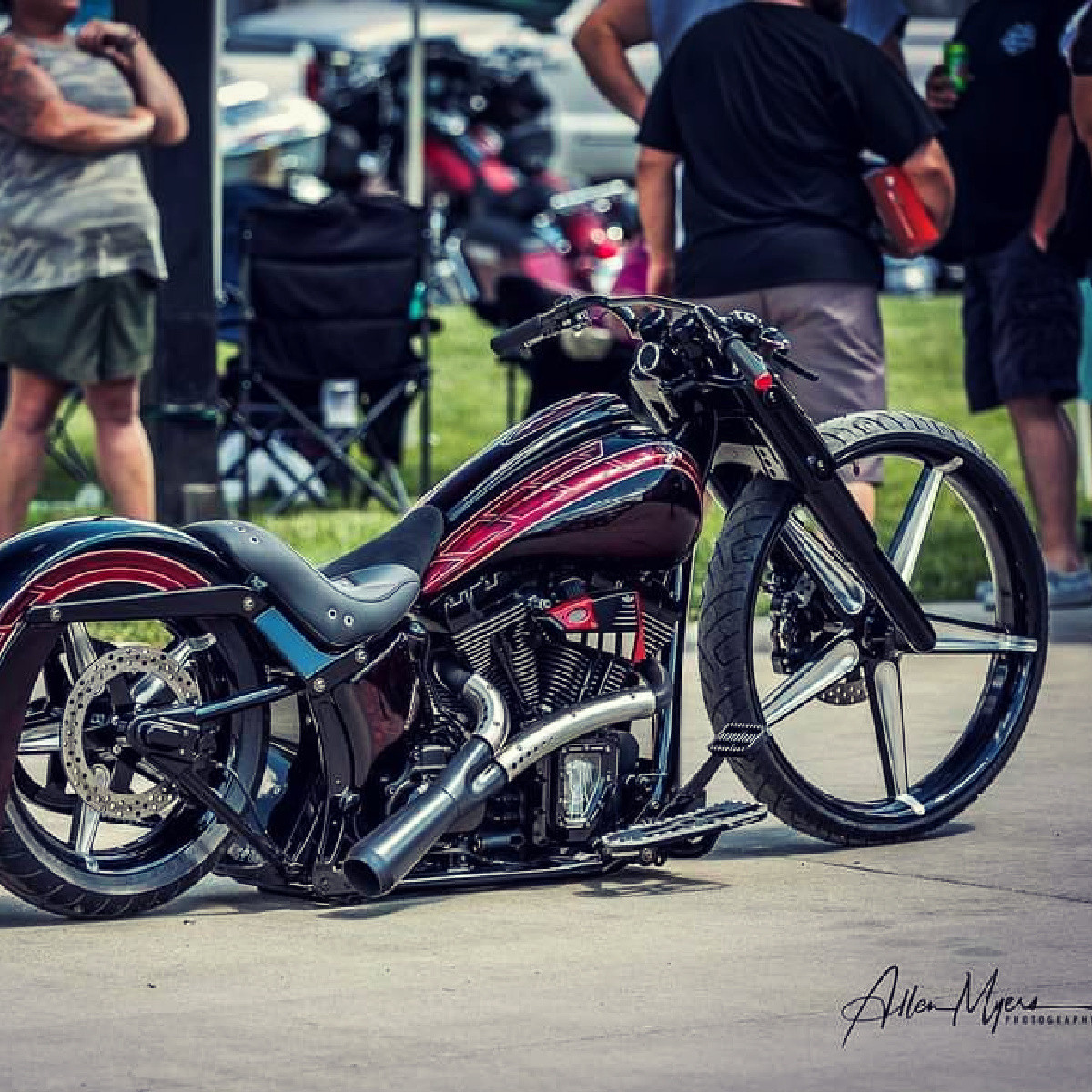 Rev Limit Harley V-Rod Black Double Cut Wheels - SMT Wheels