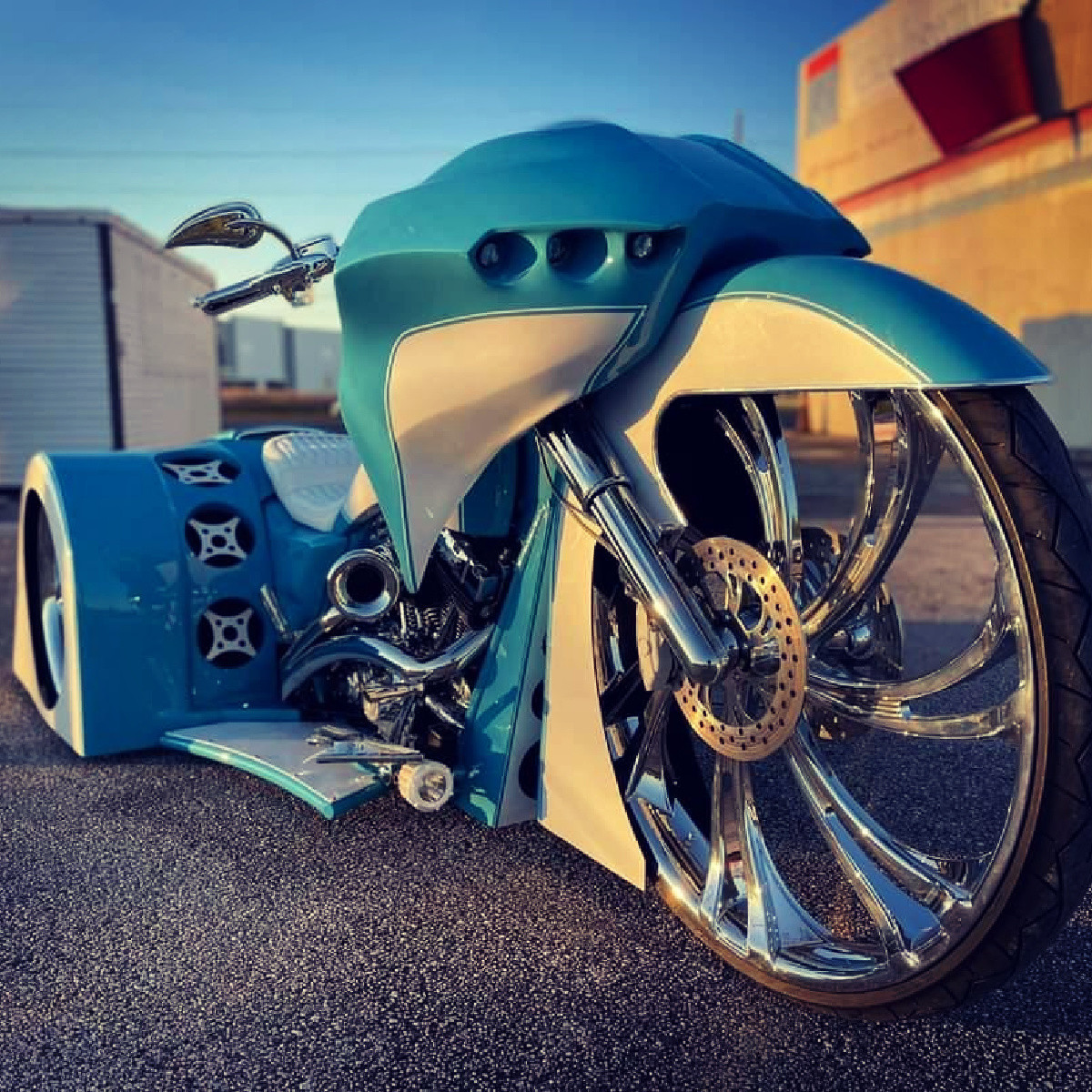 V Arm 3D Harley Chrome Wheels - SMT Wheels