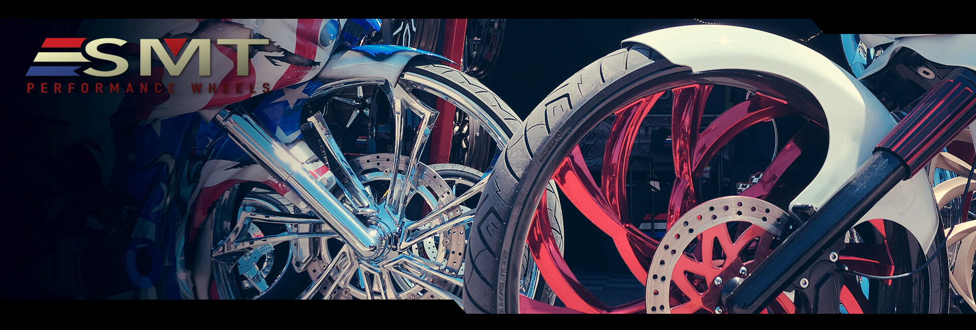 Harley Big Wheels | Indian & Victory Baggers | 26" 30" 32" 34" 3D