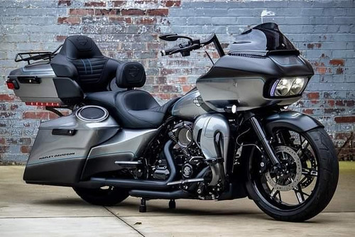 21x5.5 Harley-Davidson Black Double Cut Fat Tire Bagger Kit - SMT Wheels